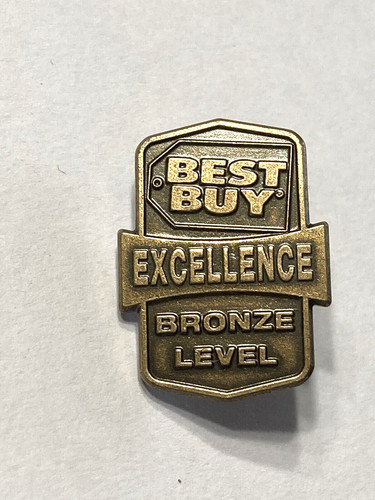Vintage Best Buy Employee Excellence Bronze Level Lapel Pin | eBay