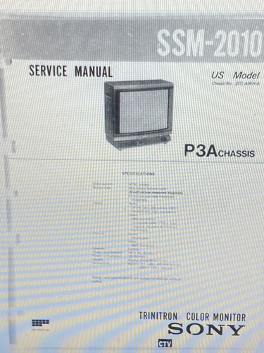 Sony Sam-2010 Tv Service Manual Pdf | eBay