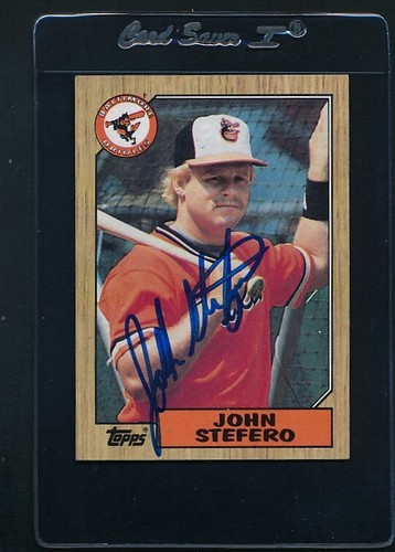 1987 Topps #563 John Stefero Orioles Signed Auto *C8487 | eBay