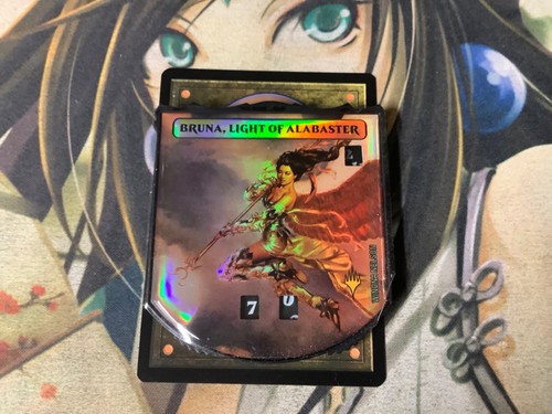1x FOIL Bruna, Light of Alabaster Relic Token Life Counter Commander ...
