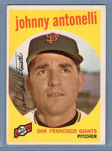 1959 Topps #377 Johnny Antonelli VG-EX GO425 | eBay