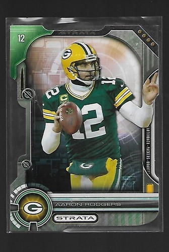 2014 Topps Strata Quarterback Die Cuts Football #QDC-AR Aaron Rodgers ...