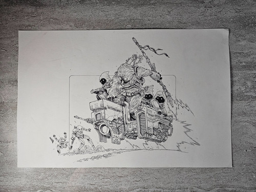 Star Wars Muftak Jawas Super Detailed James Stokoe Original Art 11x17 ...