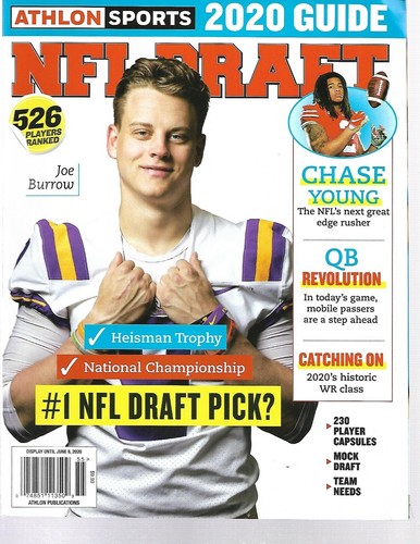 ATHLON SPORTS MAGAZINE 2020 NFL DRAFT GUIDE, JOE BURROW COVER. | eBay