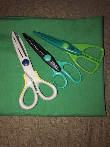 Lot of 3 Fiskars Decorative Scissors Paper Edgers Scrapbooking | eBay