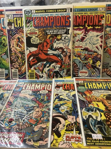 1975 Marvel Comics The Champions Incomplete run #1 -9 Acceptable To ...