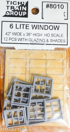 Tichy Train Group #8010 (HO Scale) Windows - 6 Lite Window 42x36"H (12 ...
