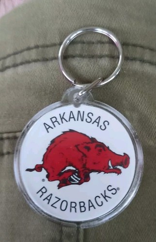 University of Arkansas Razorbacks Keychain Round Design | eBay