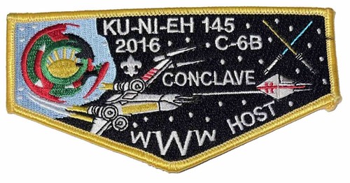 Boy Scout OA 145 Ku-Ni-Eh Lodge 2016 C-6B Conclave Host Star Wars Flap | eBay