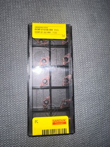 SANDVIK CARBIDE INSERTS QUANTITY 10 DCMT 070208 MM 1125 DCMT 2(1.5)2 MM ...