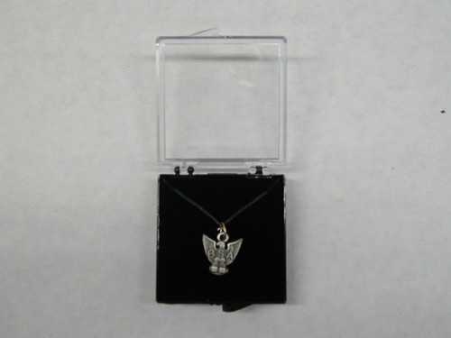 NEW! BSA Boy Scouts of America Silver Tone Eagle Pendant with Chain ...
