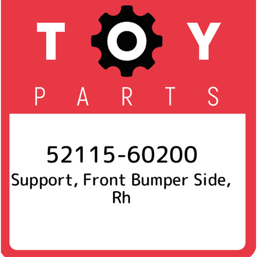 52115-60200 Toyota Support, front bumper side, rh 5211560200, New ...
