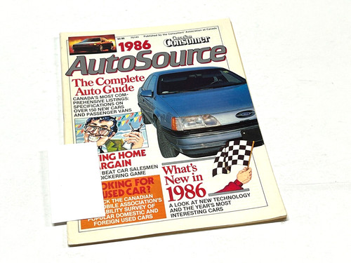 1986 Canadian Consumer Auto Source Magazine | eBay
