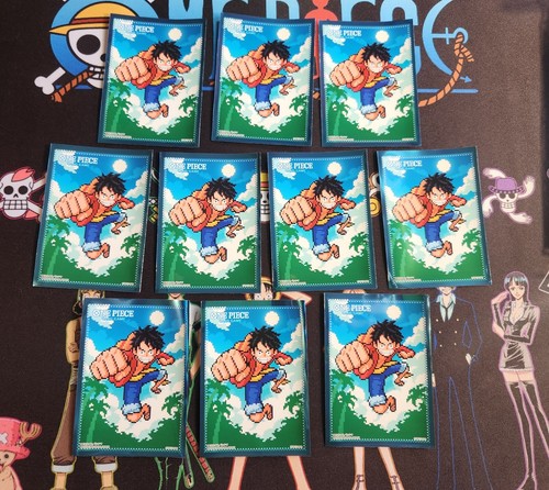 ONE PIECE TCG Official Card Sleeves Vol 8 Bit Luffy Pixel Art PACK OF ...