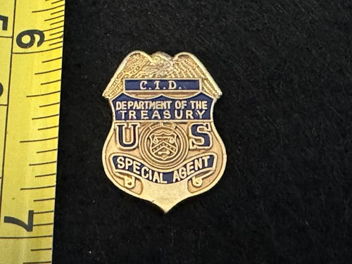 US Department of Treasury CID Special Agent Mini Badge Lapel Pin | eBay