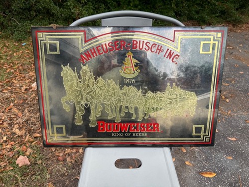 Vintage Anheuser Busch- Budweiser Mirror and Signs - Bar Signs - Man ...