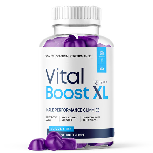 (1 Pack) Vital Boost XL Male Gummys Advanced Formula VitalBoost XL 60 ...