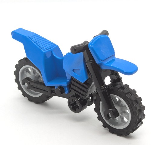 LEGO® Dirt Bike- You Choose! Motorcycle Gray Wheels Minifigure Race ...