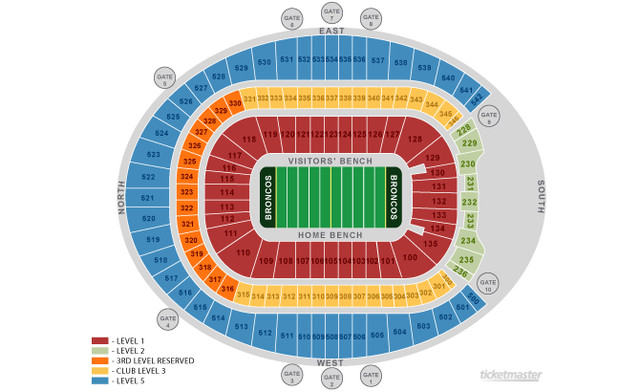 Broncos Stadium Seating Chart | Cabinets Matttroy
