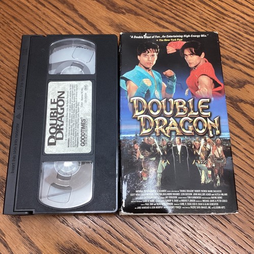 Double Dragon VHS 1994 Tested & Works Vintage Robert Patrick RARE OOP ...