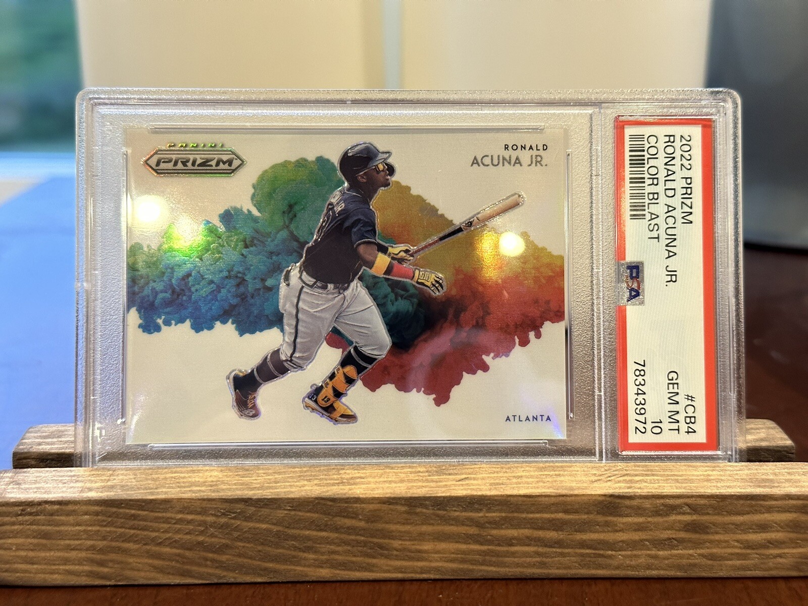 Ronald Acuna Jr. 2022 Prizm #CB-4 Color Blast /(SSP) Price Guide ...