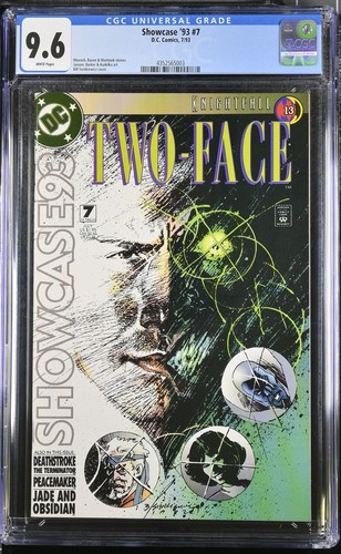 SHOWCASE '93 #7 CGC 9.6 Two-Face Batman Knightfall Pt 13, Deathstroke ...