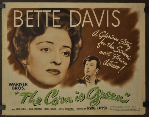 THE CORN IS GREEN 1945 ORIGINAL 22X28 MOVIE POSTER BETTE DAVIS JOHN ...