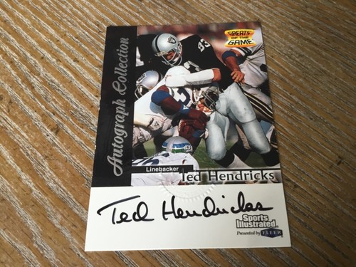 Autographed GOTG Ted Hendricks HOF. #G-1 | eBay