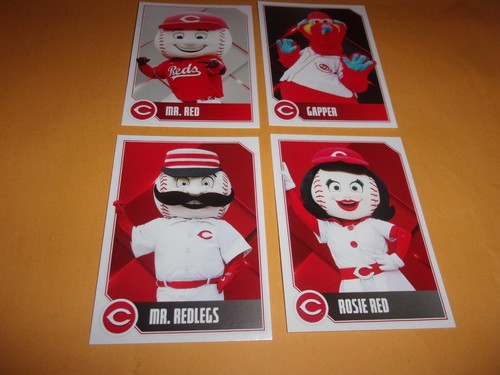 2025 Cincinnati Reds Mascot Baseball Card Set-MR.RED-MR.REDLEGS-ROSIE ...