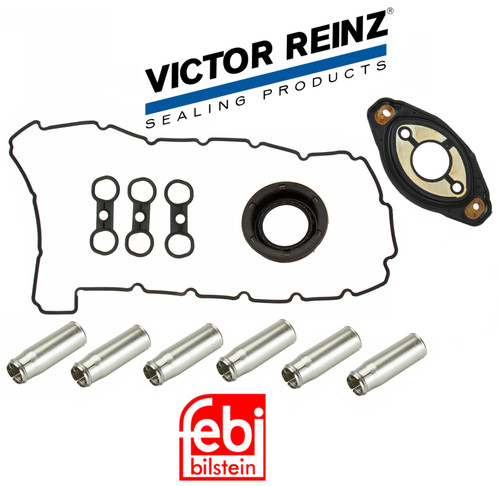 OEM Valve Cover Gasket Spark Plug Tubes Cam Shaft Seal Kit for BMW 1 3 ...