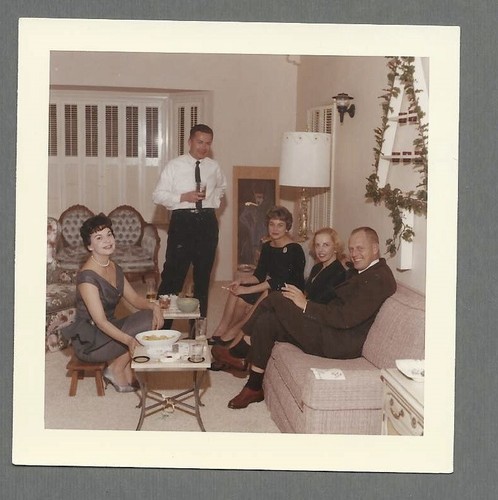 Vintage 1960s Color Photo SOPHISTICATED COUPLES HAVING A PARTY ...