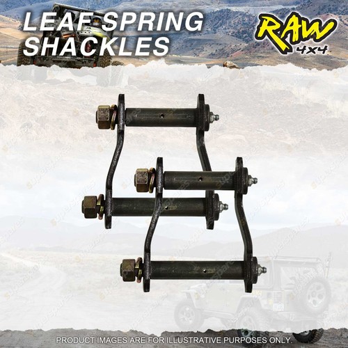 Rear RAW 4x4 Shackle hangers for Ford Courier PC PD PE Ranger Raider 87 ...
