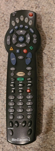 Mediacom Model Number 1056B01 Universal Cable TV Remote Control VCR DVD ...