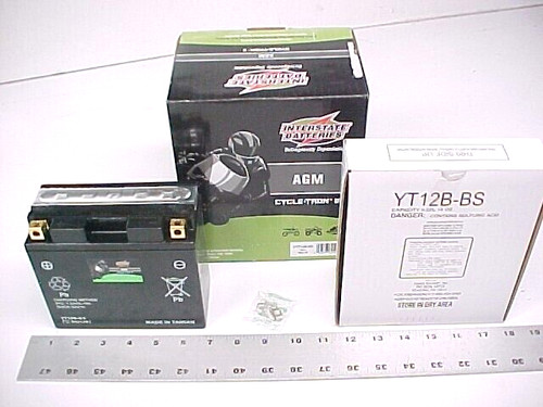 INTERSTATE Battery Motorcycle Ducati Yamaha V Star 650 FZ6 | eBay