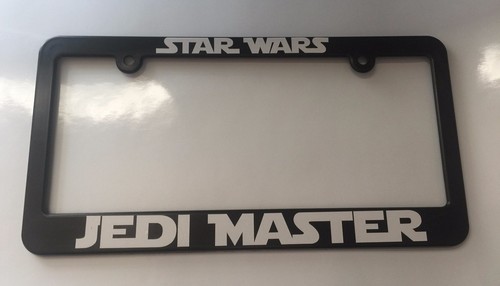 JEDI MASTER Star Wars License Plate Frame NEW | eBay