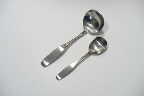 Oneida Community Paul Revere Satin Stainless Ladle & Sugar Spoon ...