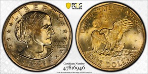 Gold Susan B Anthony Dollars 1979-1981, 1999 for sale | eBay