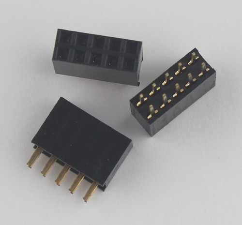 10pcs 2x2 - 2x6 2 4 6 8 10 12 Pin Straight Female Header 2.54mm 0.1 ...