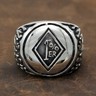 Men 1%er One Percenter Outlaw Biker Motorcycle Club Skull Ring Silver ...