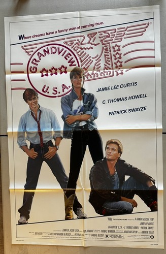 GRANDVIEW USA movie poster JAMIE LEE CURTIS PATRICK SWAYZE Original One ...