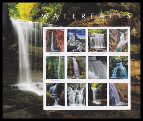 US 5800m Waterfalls imperf NDC sheet 12 MNH 2023 | eBay