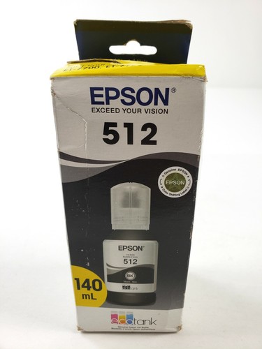 Genuine Epson 512 4pk Black Cyan Magenta Yellow Ink Bottles ECOTANK Et ...