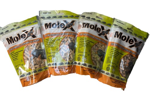 4x MoleX Mole Killer Pellets and Control 8 oz. Environmentally Safe ...