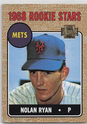 NOLAN RYAN 1968 Topps Archives Rookie Stars RP ROOKIE CARD Topps ...