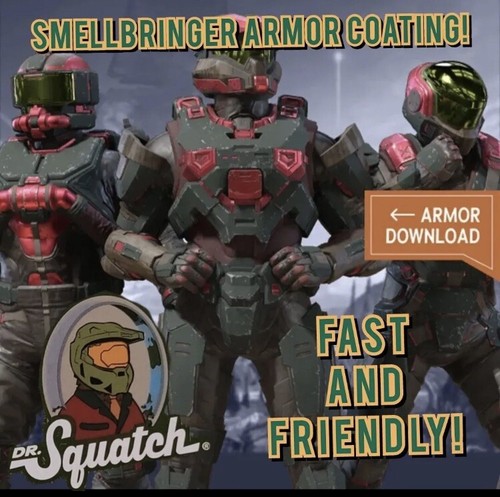 Halo Infinite 🔥🎮 Dr Squatch Smellbringer Armor Coating Code DLC Spartan ...