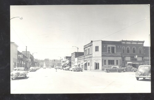 RPPC LOGAN IOWA DOWNTOWN STREET SCENE OLD CARS VINTAGE REAL PHOTO ...