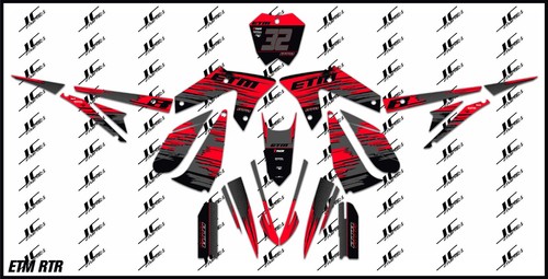 ETM RTR graphics kit decals THICK AND HIGH GLOSS ..... | eBay