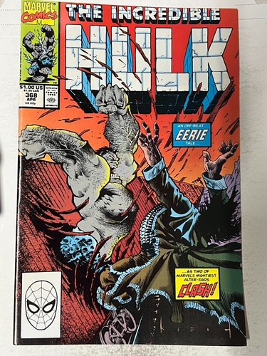 THE INCREDIBLE HULK #368 1990 MARVEL COMIC direct | Combined Shipping B ...