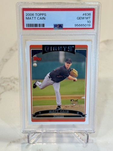 Matt Cain - 2006 Topps #636 Rookie RC PSA 10 (Low Pop) | eBay