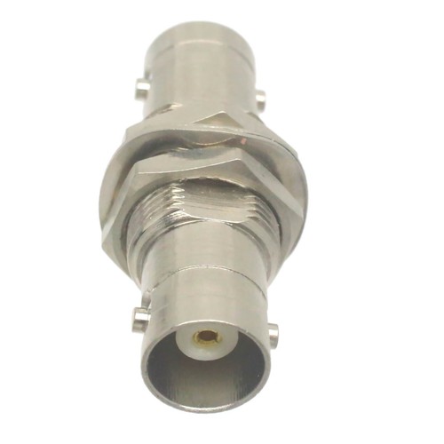 BNC Female Jack Nut mount to BNC Female nut Bulkhead RF Coax Adapter ...